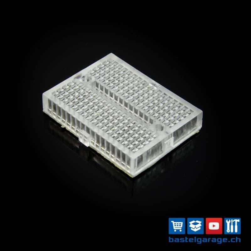 SYB-170 Mini Breadboard Transparent 170 Pins - Bastelgarage Elektronik ...