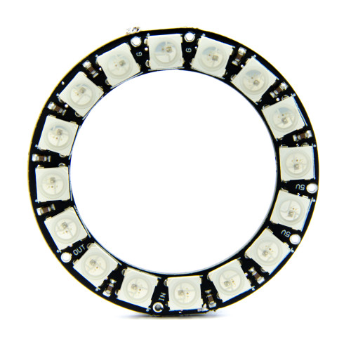 Neopixel Ring 16x Ws2812b Rgb Led Bastelgarage Elektronik Online Shop 