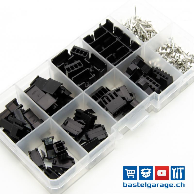 JST SM 2.54mm Crimp Stecker und Buchsen Set 40 Stück - Bastelgarage ...