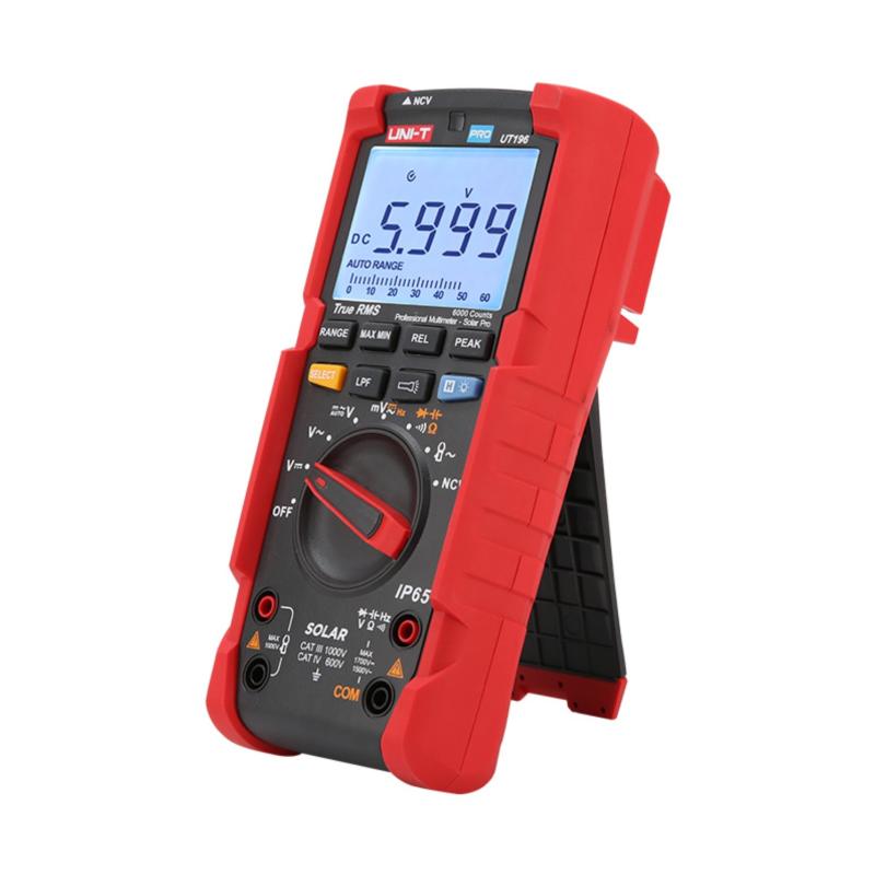 UNI-T UT196 True RMS Professional Digital Solar Multimeter 1700V ...