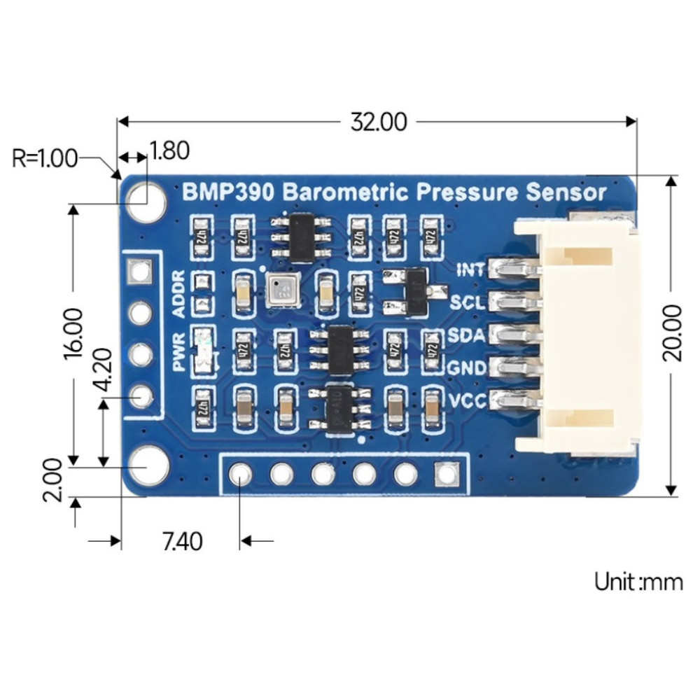 Barometric Pressure BMP390 Pressure Sensor - Super Precise For Arduino/ESP32 Projects Water ...