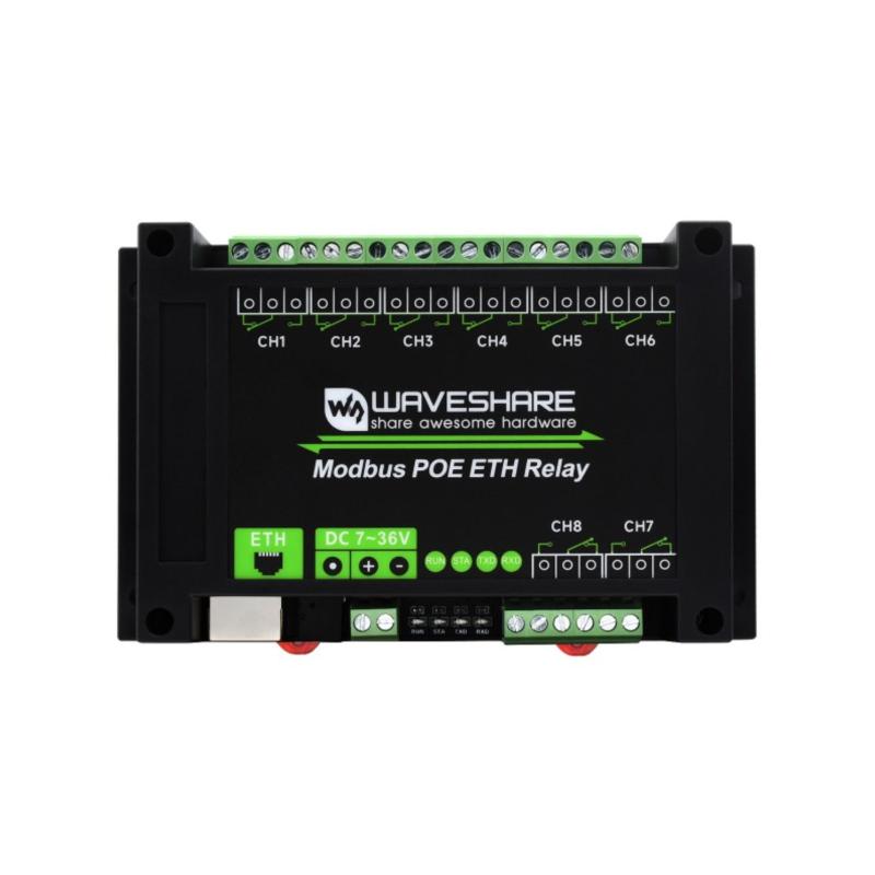 8-Kanal Relais PoE Ethernet RTU/Modbus TCP Protokoll - Bastelgarage Elektronik Online Shop