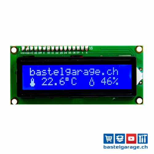 LCD 1602 Keypad Shield für Arduino UNO - Bastelgarage Elektronik Online ...